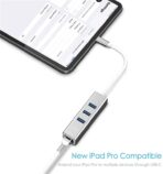 USB C to Multi-Function Lan Adapter (Color: Silver) - A's Computers